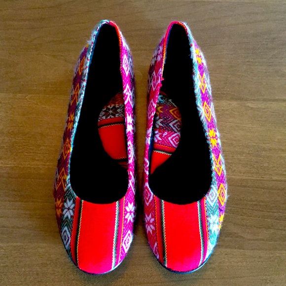 Shoes | Authentic Peruvian Ballet Flat Shoes Beautiful Colorful Andean ...